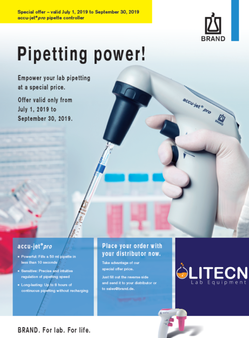 Προσφορά στους AccuJet Αναρροφητήρες της Brand – Olitecn Lab Equipment E.E